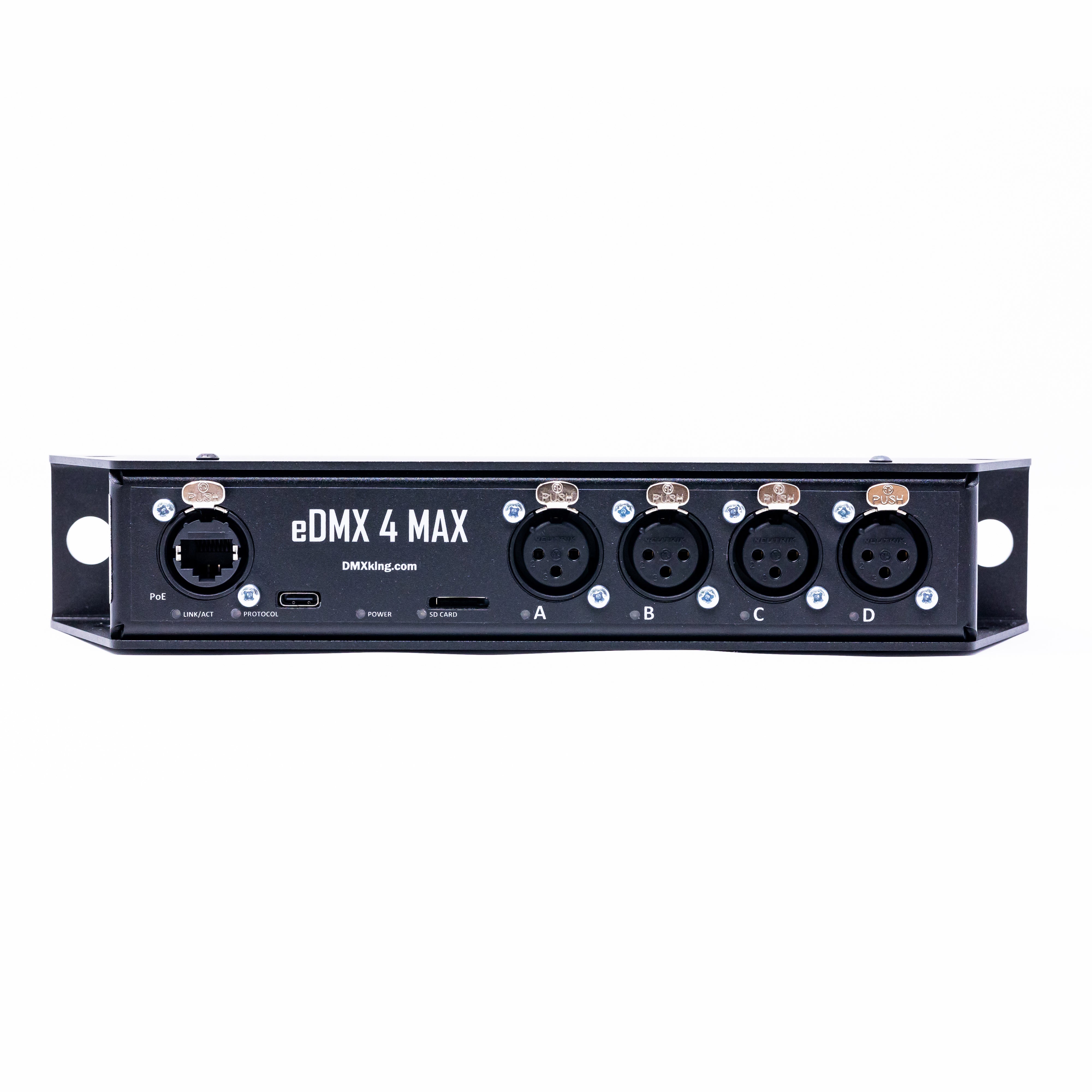 DMXking eDMX4 MAX - ArtNet/sACN to DMX Controller — DMX Pro Sales